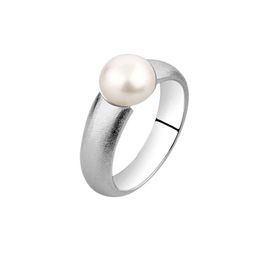 NENALINA Ring Damen Gr&ouml;&szlig;e 54 silber / perlwei&szlig;