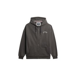 Superdry & Co Sweatjacke 'Athletic Essentials' Damen Gr&ouml;&szlig;e L grau / anthrazit