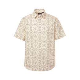 Men Plus Hemd Herren Gr&ouml;&szlig;e 5XL braun / wollwei&szlig;