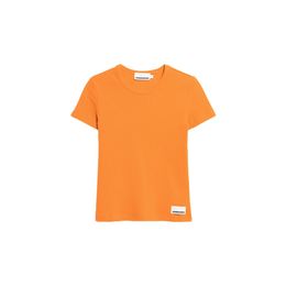 armedangels T-Shirt 'KARDAA' Damen Gr&ouml;&szlig;e XXL orange / wei&szlig;