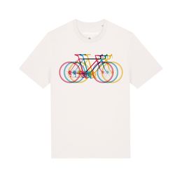 Watapparel T-Shirt ' Fahrr&auml;der ' Herren Gr&ouml;&szlig;e S mischfarben / wei&szlig;