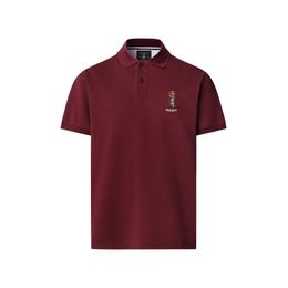 Hackett London Poloshirt 'Heritage Harry' Herren Gr&ouml;&szlig;e L brokat / weinrot / wei&szlig;
