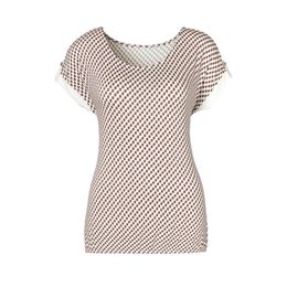 Vivance T-Shirt Damen Gr&ouml;&szlig;e XS/S braun / wei&szlig;