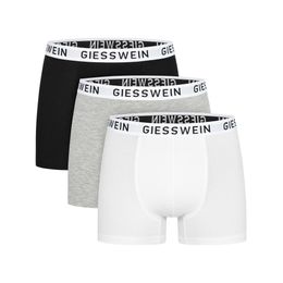 Giesswein Boxershorts Herren Gr&ouml;&szlig;e L graumeliert / schwarz / wei&szlig;