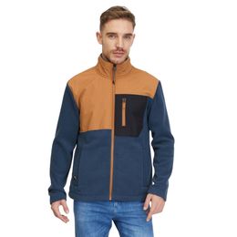 Ragwear Fleecejacke 'Flettcher' Herren Gr&ouml;&szlig;e XL blau / ocker / schwarz