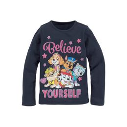 PAW PATROL Shirt 'BELIEVE YOURSELF' M&auml;dchen Gr&ouml;&szlig;e 92/98 marine
