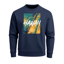 Neverless Sweatshirt 'Hawaii Beach' Herren Gr&ouml;&szlig;e 4XL navy