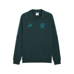 Puma Sweatshirt 'Manchester City King Drill Crew' Herren Gr&ouml;&szlig;e XXXL blau / dunkelgr&uuml;n