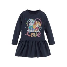 PAW PATROL Kleid 'LOVE' M&auml;dchen Gr&ouml;&szlig;e 128/134 marine