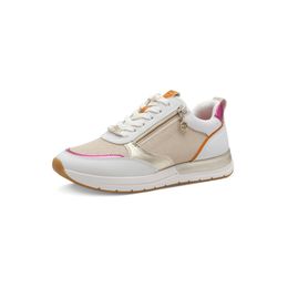 Tamaris Sneaker Damen Gr&ouml;&szlig;e 40 beige / gold / pink / wei&szlig;