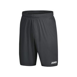 Jako Sportshorts Jungen Gr&ouml;&szlig;e 128 basaltgrau / wei&szlig;