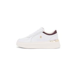 Tommy Hilfiger Sneaker Damen Gr&ouml;&szlig;e 40 braun / gold / wei&szlig;