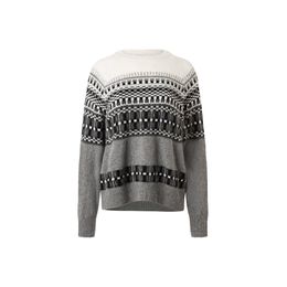 Maerz Muenchen Pullover '334301' Damen Gr&ouml;&szlig;e XXL grau / wei&szlig;