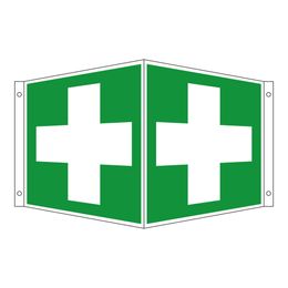 EICHNER Rettungs-Winkelschild Erste Hilfe, 20 x 20 cm (9225-14715-020)