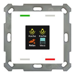 MDT technologies Taster Smart 55 4-fach Farbdisplay, rws/gl&auml; BE-TAS55T4.01)