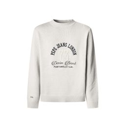 Pepe Jeans Pullover 'Lionel' Herren Gr&ouml;&szlig;e L hellbeige / hellgrau / schwarz