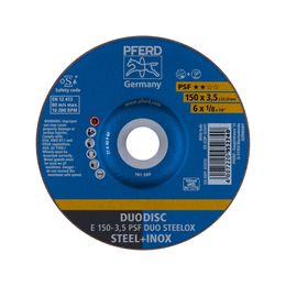 Pferd TOOLS DUODISC Trenn-/Schleif. E 150x3,5x22,23 mm gekr. Uni.-Linie PSF DUO STEELOX f. Stahl/VA (62015420)