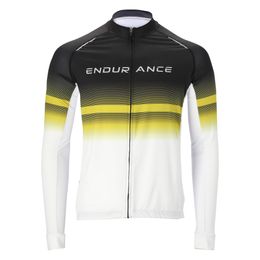 Endurance Trainingsjacke 'Jobert' Herren Gr&ouml;&szlig;e S gelb / schwarz / wei&szlig;