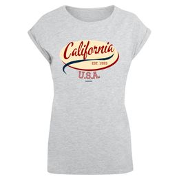 F4NT4STIC Shirt 'California' Damen Gr&ouml;&szlig;e XXL graumeliert / mischfarben