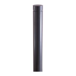 Schake Poller aus starkwandigem Aluminium 100mm herausnehmbar + Dreikantverschlu&szlig; ca. 900mm &Uuml;berflur + Ziernut, (40101FB)