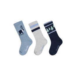 Sterntaler Socken Jungen Gr&ouml;&szlig;e 26 blau / nachtblau / grau
