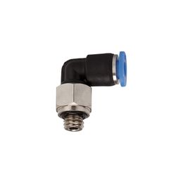 Riegler L-Steckverschraubung &raquo;Blaue Serie&laquo; mini, drehbar, M6, PL-63)