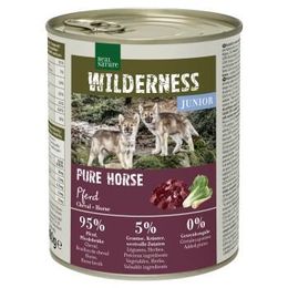 REAL NATURE WILDERNESS Nassfutter Hund, Junior, Pure Horse, Pferd 24x800 g