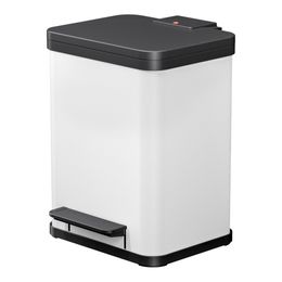 Hailo &Ouml;ko duo Plus M, Tret-M&uuml;lltrenner, 2x9 ltr, Wei&szlig; (6222300)