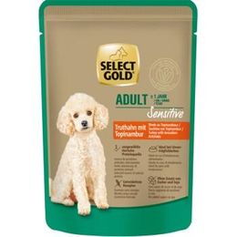 SELECT GOLD Nassfutter Hund Sensitive Adult Truthahn mit Topinambur 24x100 g