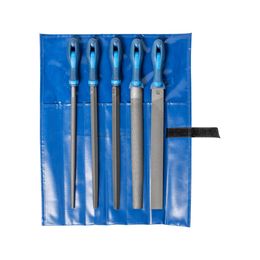 Pferd TOOLS Werkstattfeilen-Set 5-tlg. in Rolltasche 300mm Hieb 1 f&uuml;r grobe Zerspanung, Schruppen (11800551)