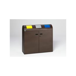 Var Wertstoffsammelstation WS 100R deep-brown 240 l (21202)