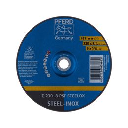 Pferd TOOLS Schruppscheibe E 230x8,3x22,23 mm Universallinie PSF STEELOX f&uuml;r Stahl/Edelstahl (62023831)