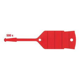 KS Tools Schl&uuml;sselanh&auml;nger mit Schlaufe, rot, 500 St&uuml;ck (500.8019)