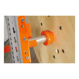 Regalwerk ARTUS-Wellenlager f&uuml;r Kabeltrommelregal schr&auml;g Paar RAL 2004 reinorange (B4-80204-K)