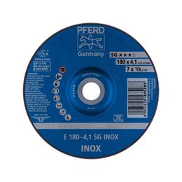 Pferd TOOLS Schruppscheibe E 180x4,1x22,23 mm Leistungslinie SG INOX f&uuml;r Edelstahl (62217432)