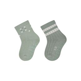 Sterntaler Socken M&auml;dchen Gr&ouml;&szlig;e 22 hellgr&uuml;n / wei&szlig;