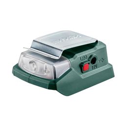 Metabo Akku-Power-Adapter PowerMaxx PA 12 LED-USB 12 V Anschluss + 5 V USB + LED-Licht; Karton (600298000)
