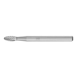 Pferd TOOLS Hartmetall Fr&auml;sstift Flamme B &Oslash; 03x07 mm Schaft-&Oslash; 3 mm Z5 universal fein (21202553)