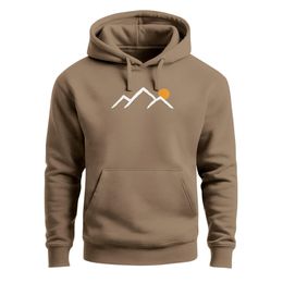 Neverless Sweatshirt 'Mountain Sun' Herren Gr&ouml;&szlig;e XXXL braun