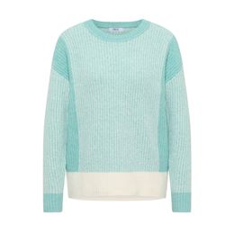 Street One Pullover 'Moulin&eacute;' Damen Gr&ouml;&szlig;e L aqua / wollwei&szlig;