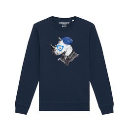 Watapparel Sweatshirt ' Nashorn ' Herren Gr&ouml;&szlig;e XXXL navy / mischfarben