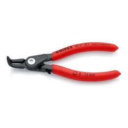 Knipex 48 41 J01 Pr&auml;zisions-Sicherungsringzange f&uuml;r Innenringe in Bohrungen mit rutschhemmendem Kunststoff &uuml;berzogen grau atramentiert 130 mm)