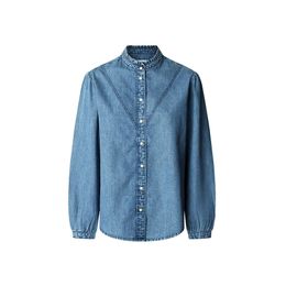 Pepe Jeans Bluse Damen Gr&ouml;&szlig;e L blue denim