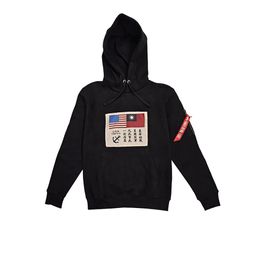 Alpha Industries Sweatshirt 'USN Blood Chit' Herren Gr&ouml;&szlig;e XL schwarz