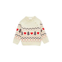 s.Oliver Pullover Jungen Gr&ouml;&szlig;e 92 ecru / lila / pink / rot