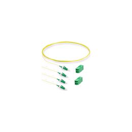 Corning Pigtail + Kupplung SET LCAPC 4/2Duplex BAT-PSY-22RT)