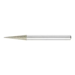 Pferd TOOLS Diamant-Schleifstift Spitzkegel &Oslash;6x12&deg; Schaft&Oslash;6 mm D126 (mit.) zum Anfasen/Entgraten/Senken (36476120)