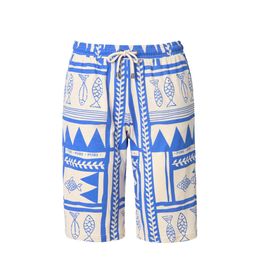 Ulla Popken Shorts Damen Gr&ouml;&szlig;e 58/60 hellblau / naturwei&szlig;