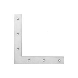 Pollmann Haust&uuml;r-Eckwinkel L 250 x H 250mm Enden gerade Eisen, galv. hell verz. (1222500)