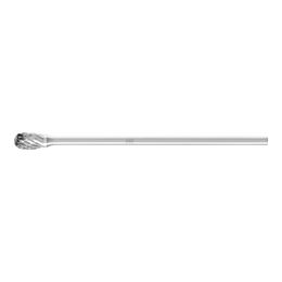 Pferd TOOLS Hartmetall Fr&auml;sstift Tropfen TRE &Oslash; 06x10mm Schaft-&Oslash; 3x75 mm Z3P universal mittel kreuzverzahnt (21235087)